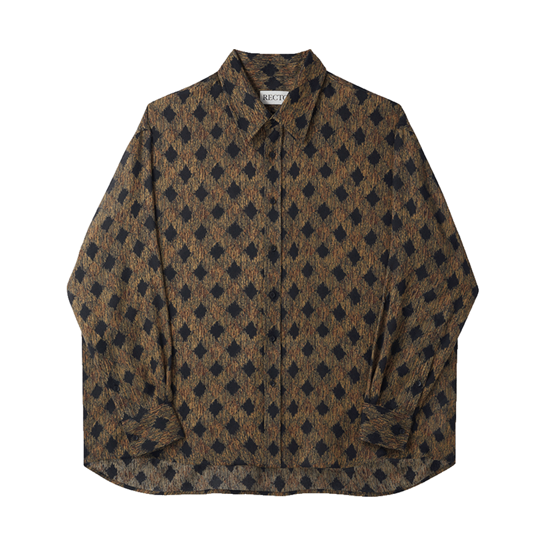 렉토 80S 프렌치 프린팅 셔츠 블랙 | Recto | KREAM