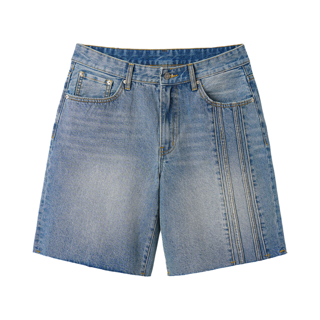 오와이 로우 헴 테이프 데님 쇼츠 워시드 블루 | OY | KREAM