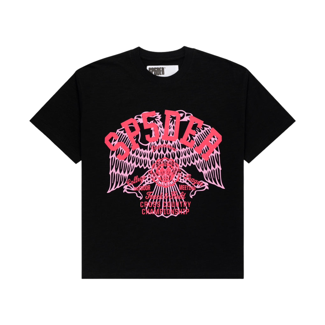 스파이더 크로스 컨트리 슬럽 티셔츠 블랙 | Sp5der | KREAM