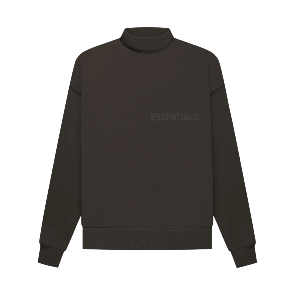 에센셜 모크넥 스웨트셔츠 오프 블랙- 22FW | Essentials | KREAM