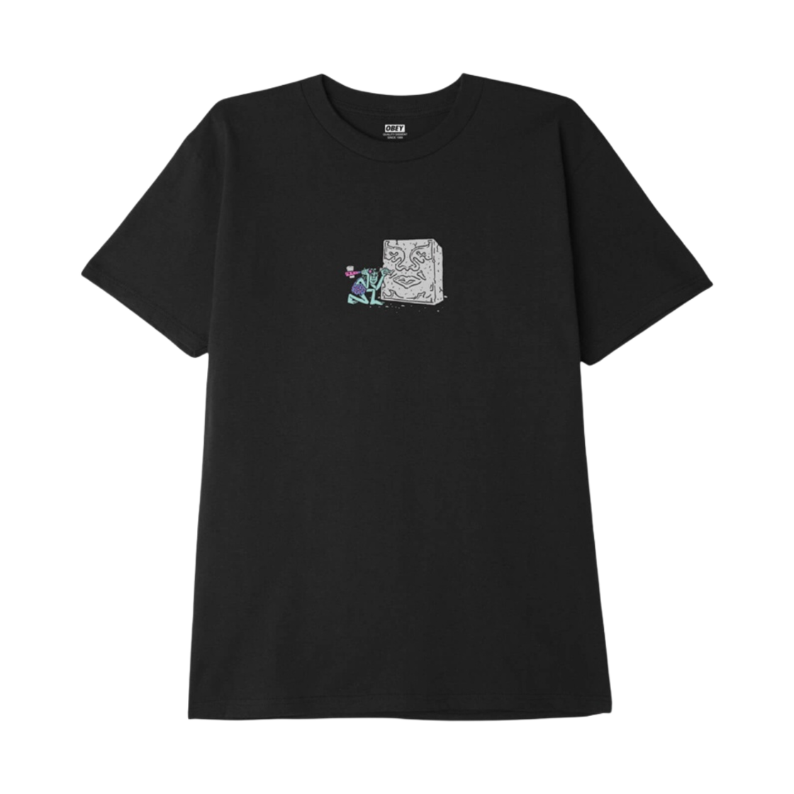 오베이 케이브맨 클래식 티셔츠 블랙 | Obey | KREAM