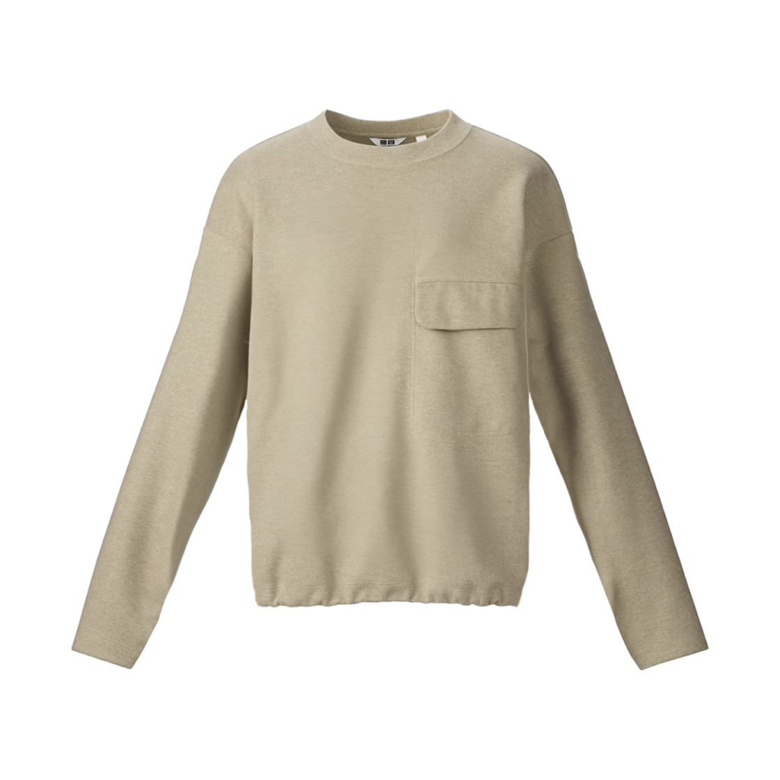 (W) 유니클로 U 브러쉬드 저지 풀오버 셔츠 베이지 - KR | Uniqlo | KREAM