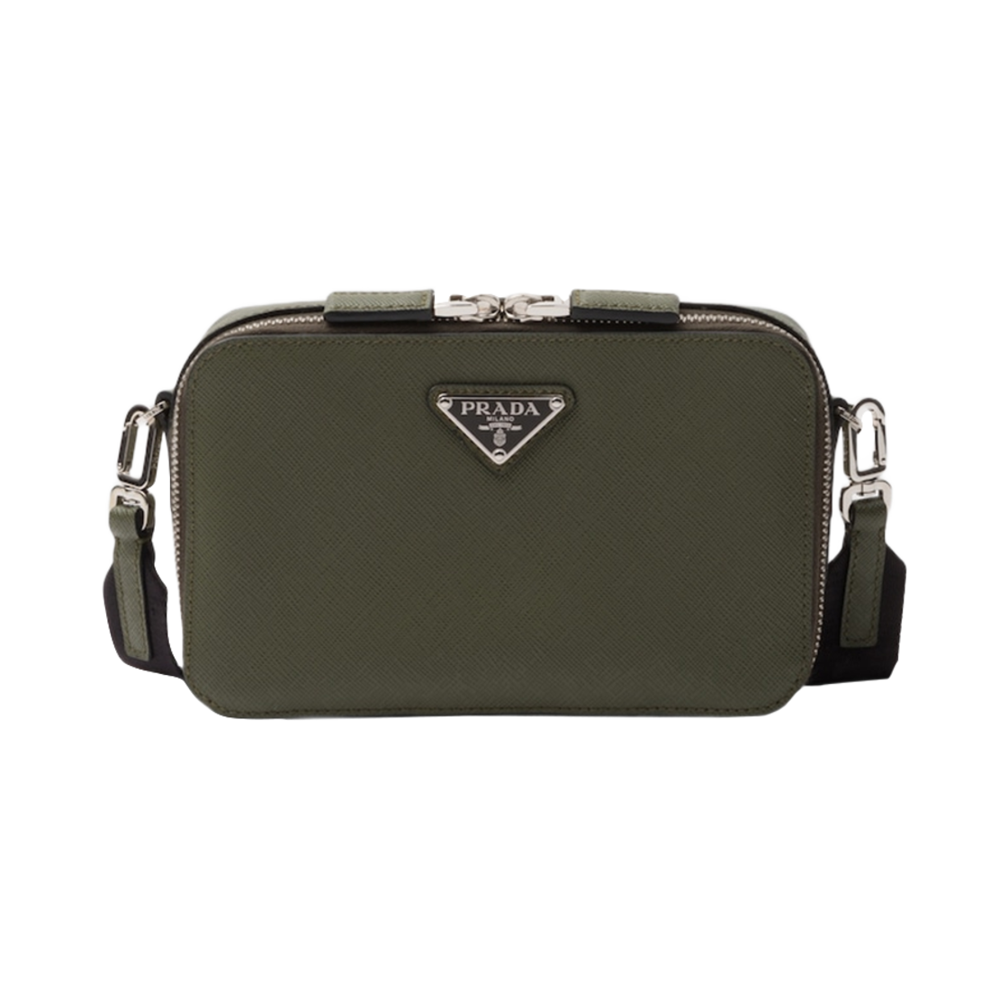 프라다 브리크 사피아노 레더 백 로든 그린 | Prada | KREAM