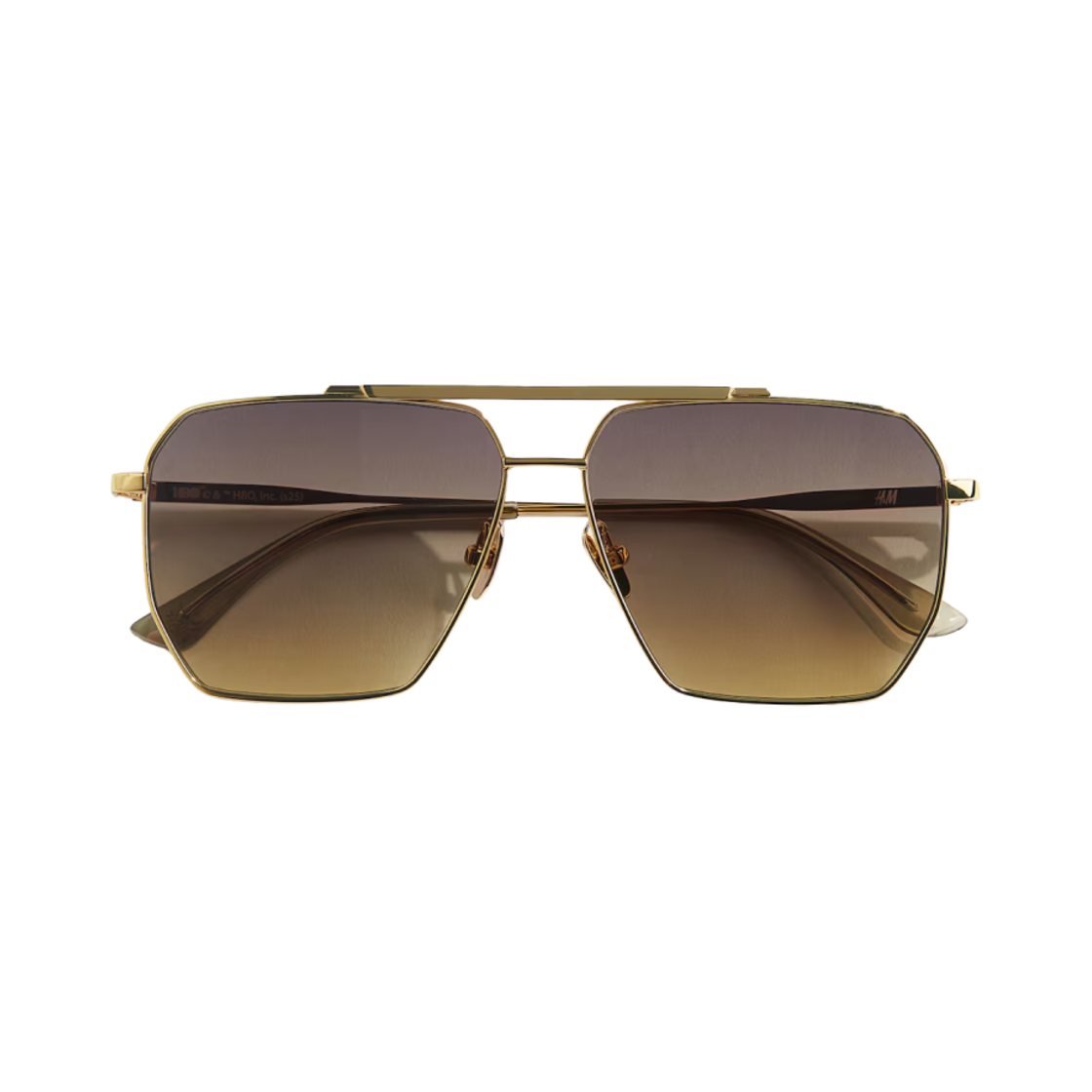에이치앤엠 에비에이터 스타일 선글라스 골드 그린 | H&M | KREAM