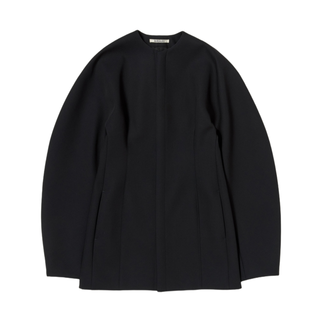 (W) 오라리 스폰지 울 트윌 하프 코트 탑 네이비 - 25SS | Auralee | KREAM