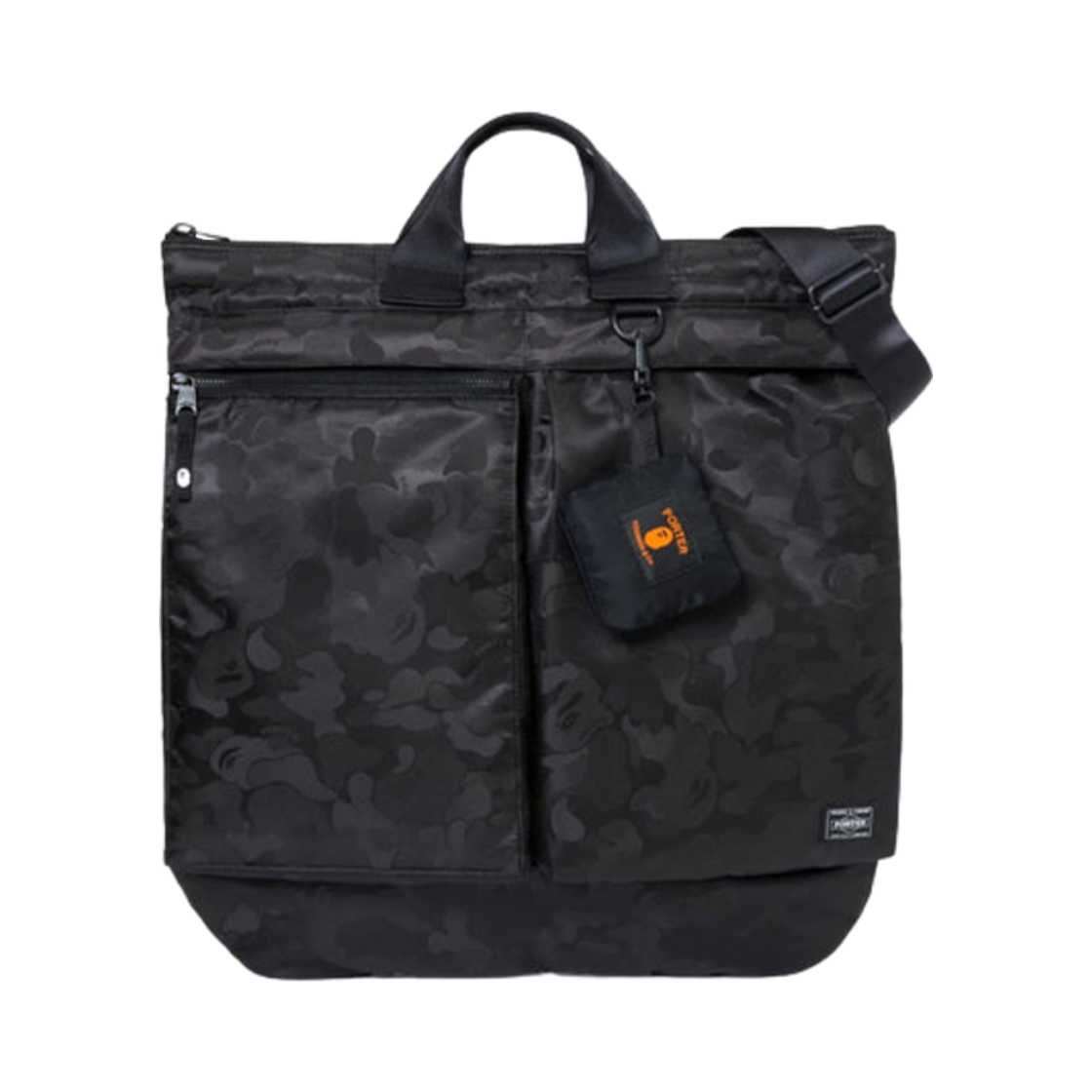 포터 x 베이프 투웨이 헬멧 백 블랙 | Porter | KREAM