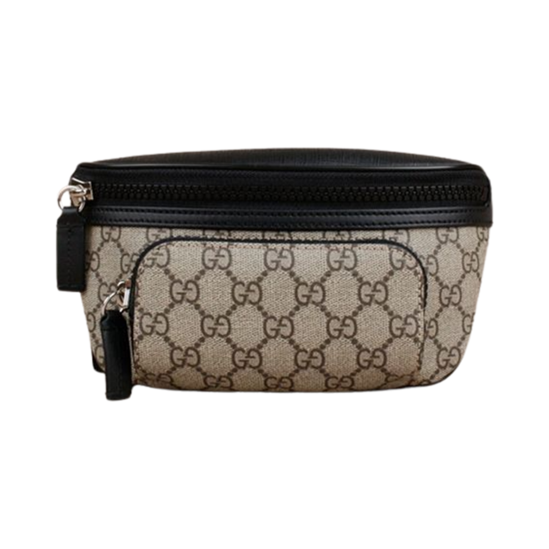 구찌 슈프림 레더 스몰 벨트백 베이지 에보니 | Gucci | KREAM