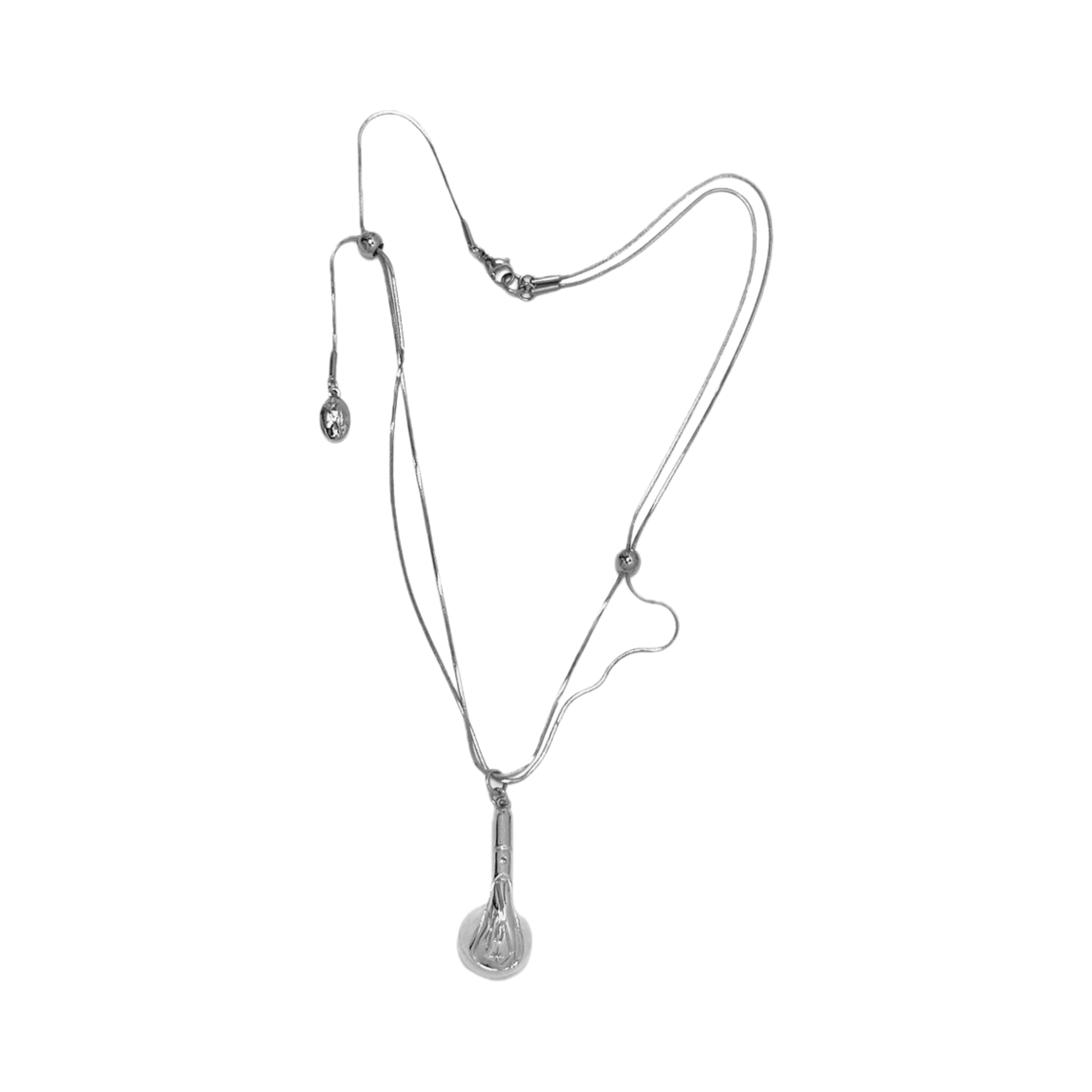 카시코 x 센티멍 레이어드 슬라이드 이어폰 네클리스 | Kashiko | KREAM