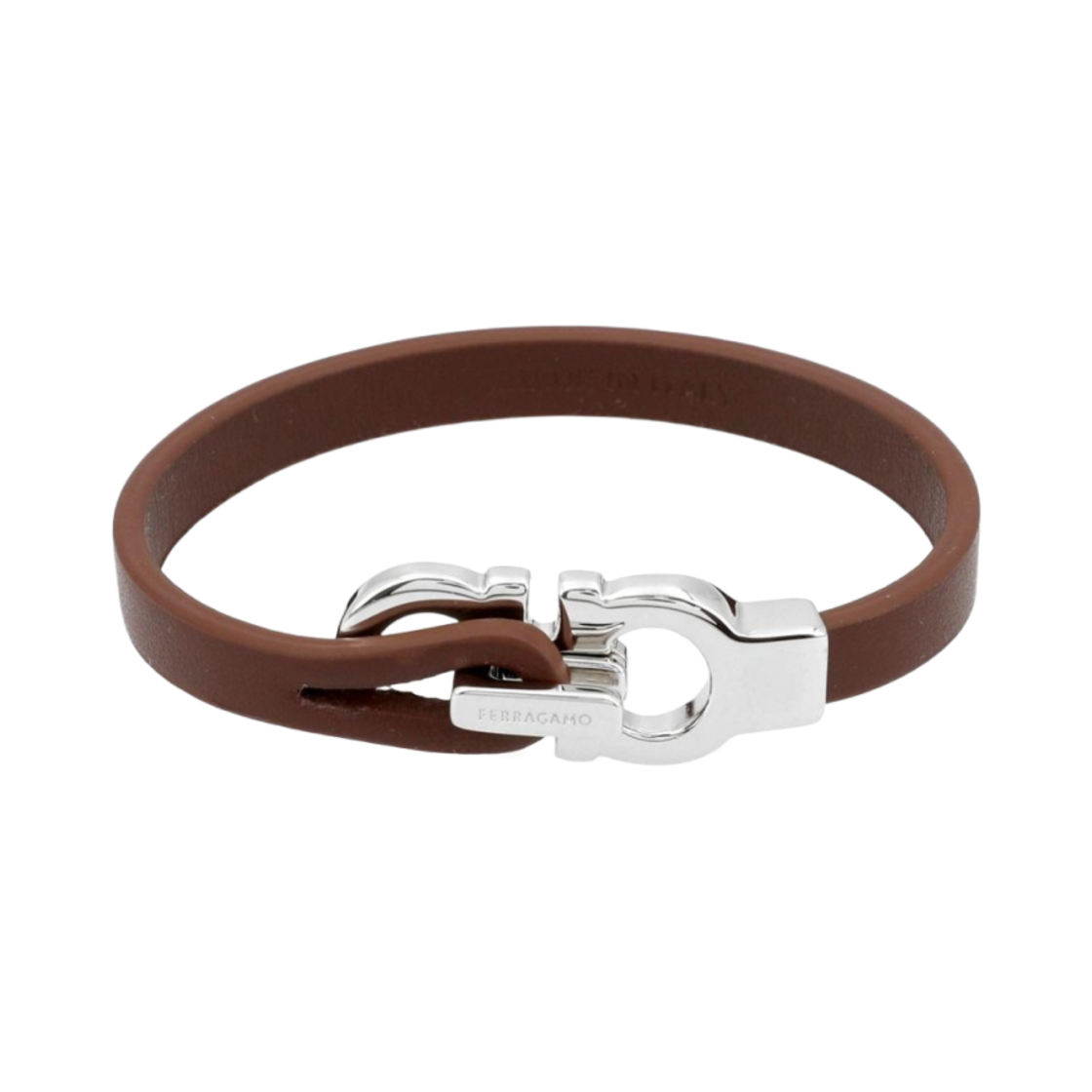 페라가모 간치니 브레이슬릿 다크 브라운 | Ferragamo | KREAM