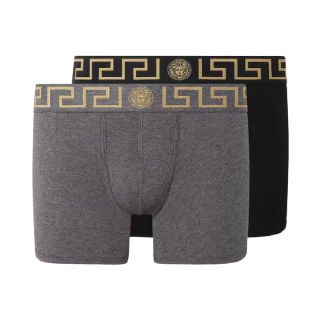 베르사체 그레카 보더 트렁크 블랙 그레이 (2개입) | Versace | KREAM