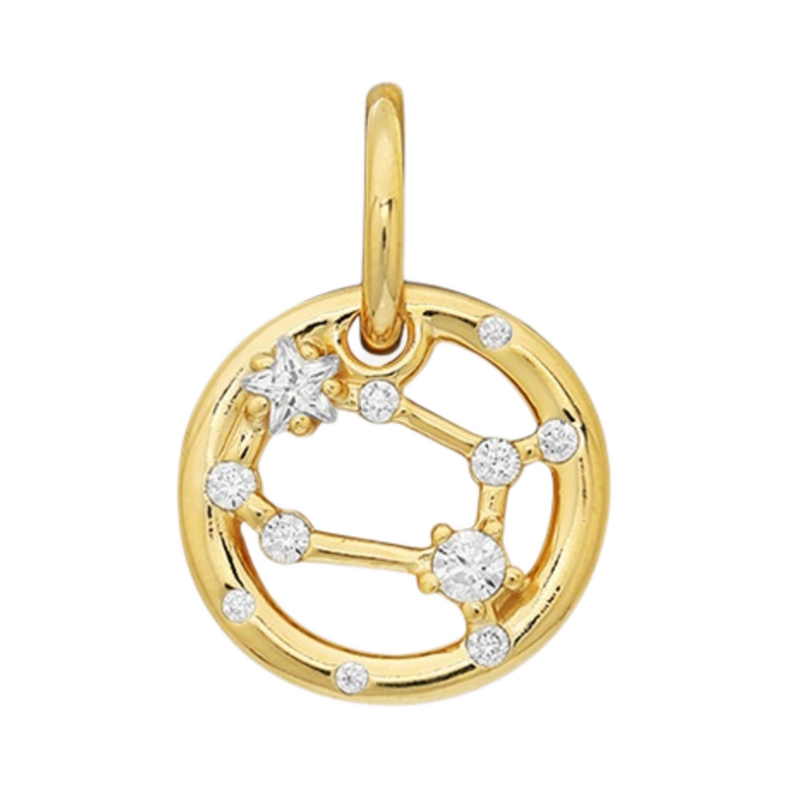 (W) 판도라 제미니 조디악 댕글 참 14K 골드 플래팅 클리어 | Pandora | KREAM