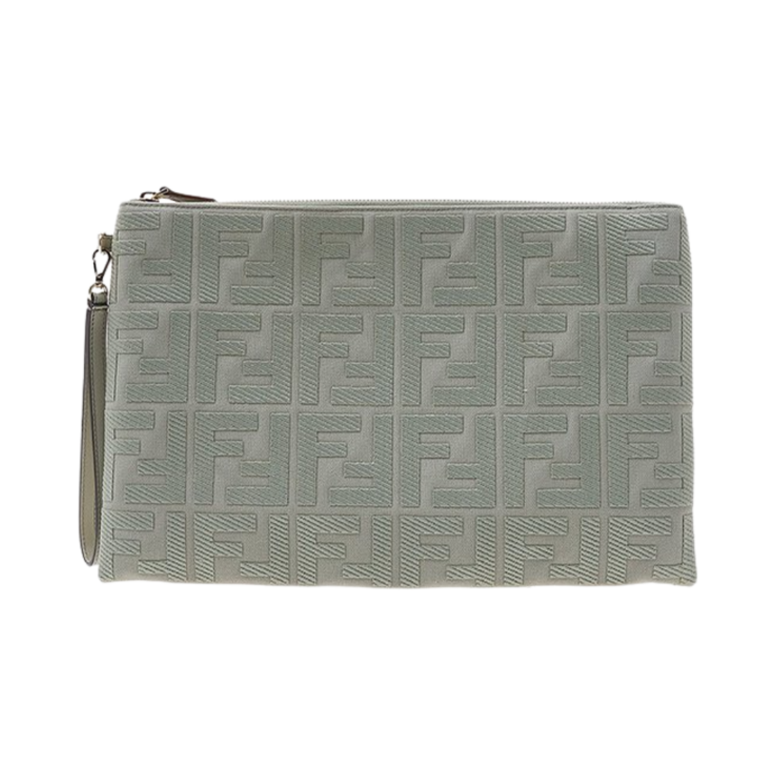 펜디 FF 플랫 자카드 클러치 그린 | Fendi | KREAM