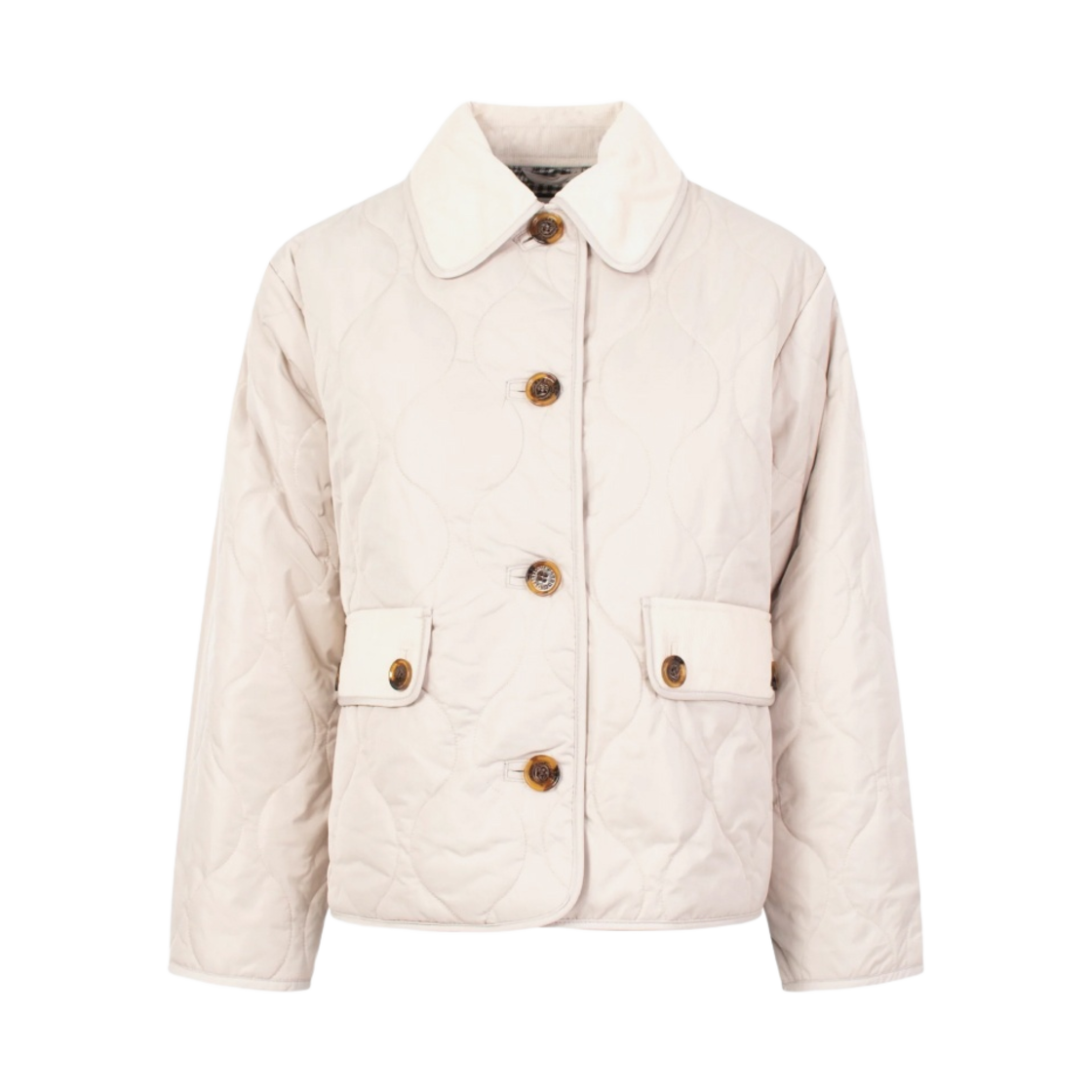 (W) 바버 x 알렉사 청 보니 퀼트 자켓 미스트 | Barbour | KREAM