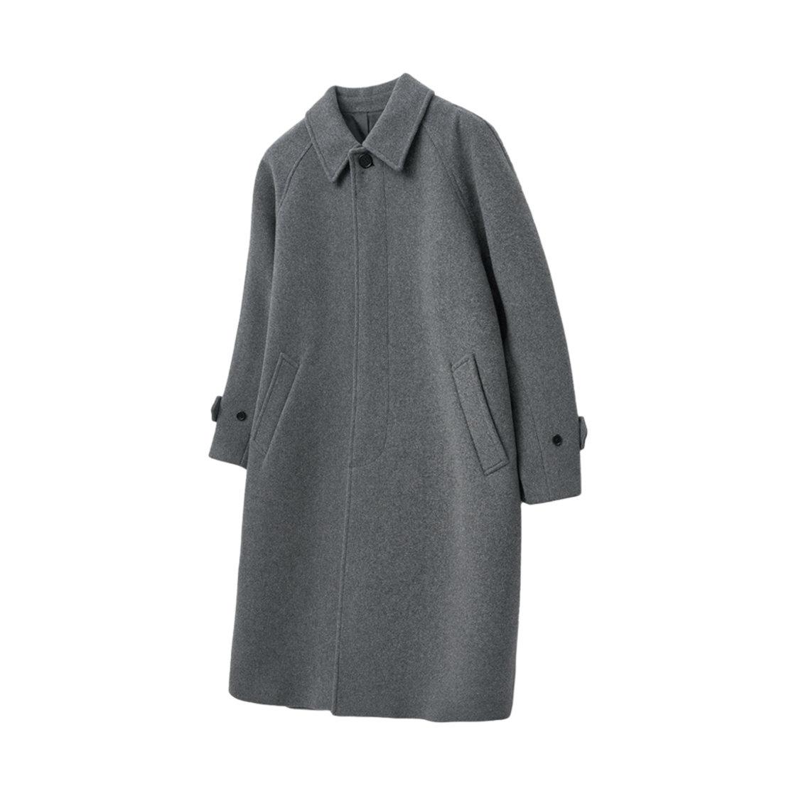 티엔지티 차콜그레이 오버핏 캐시미어 발마칸 코트 | TNGT | KREAM
