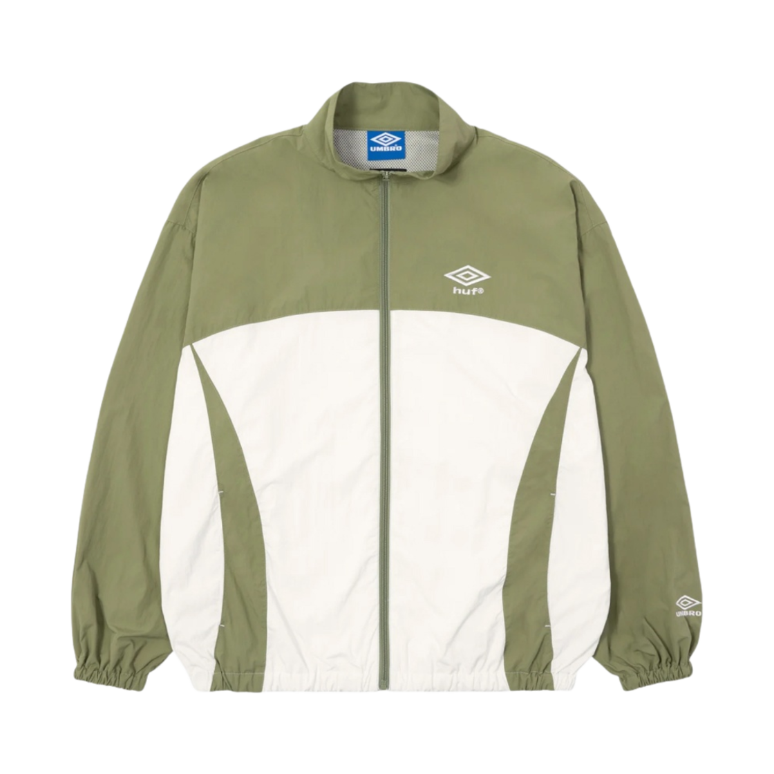 엄브로 x 허프 패널 트랙 자켓 라이트 세이지 | Umbro | KREAM