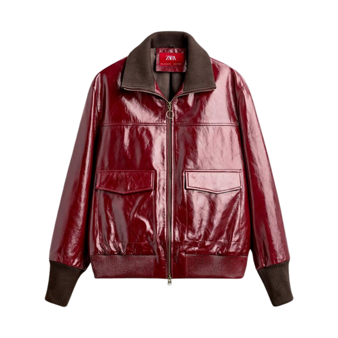 자라 x 해리 램버트 레더 자켓 레디쉬 | Zara | KREAM