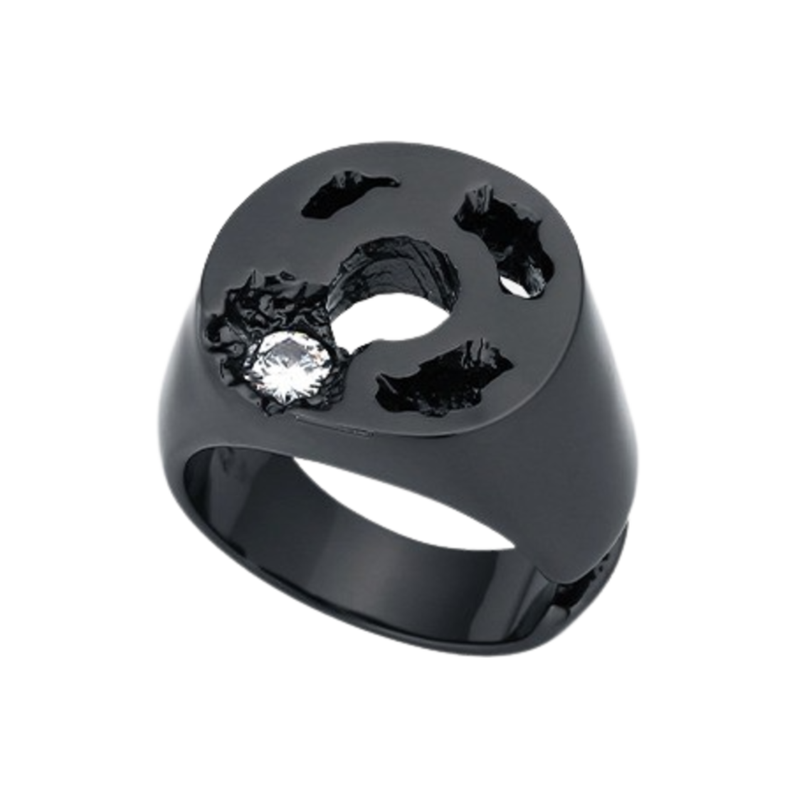 센티멍 넘버 309 라운드 메테오 링 블랙 | SENTIMENTS | KREAM