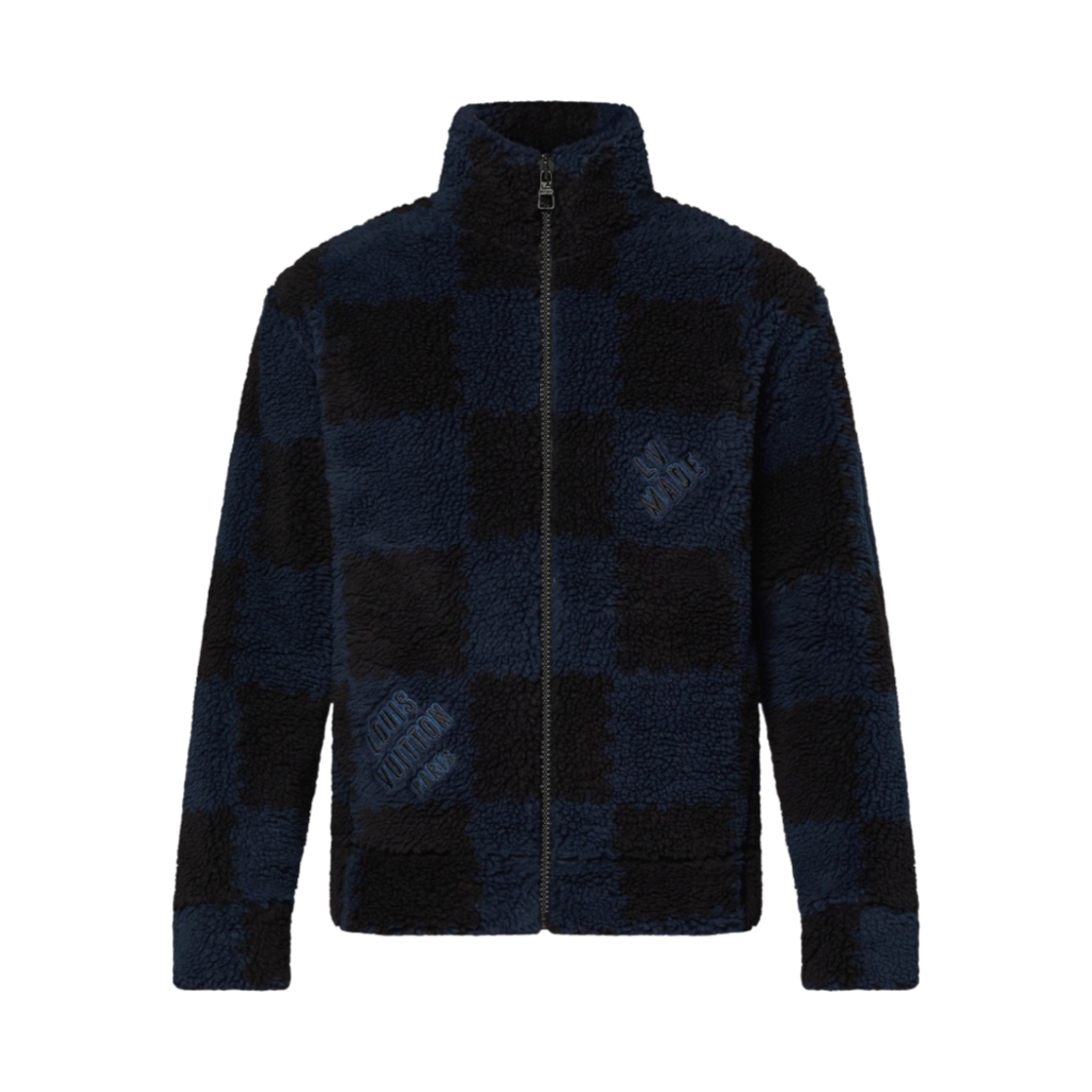 루이비통 x 니고 자카드 다미에 플리스 블루종 다크 오션 | Louis Vuitton | KREAM