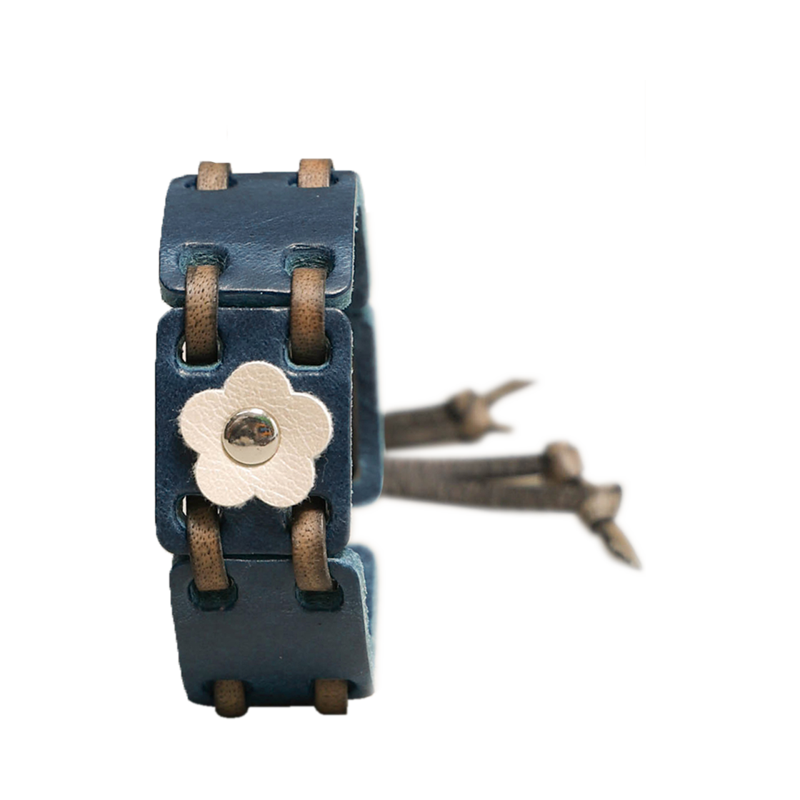 토우토우아카이브 피버퓨 레더 비즈 팔찌 블루 | TOWTOW.ARCHIVE | KREAM