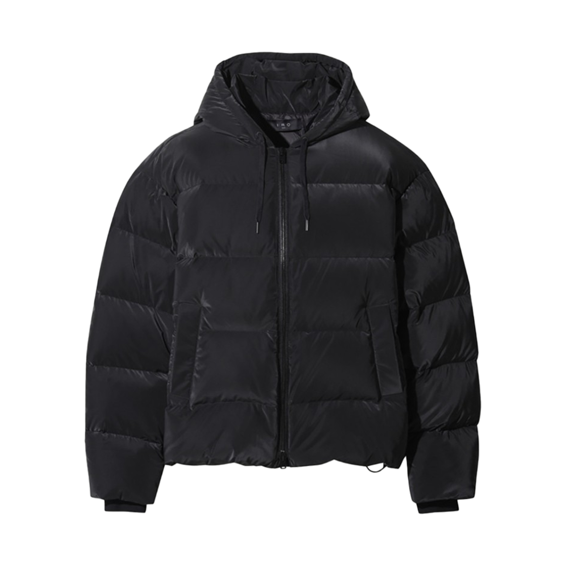 이로 니모스페 매트 후디 스트링 다운 점퍼 블랙 | Iro | KREAM
