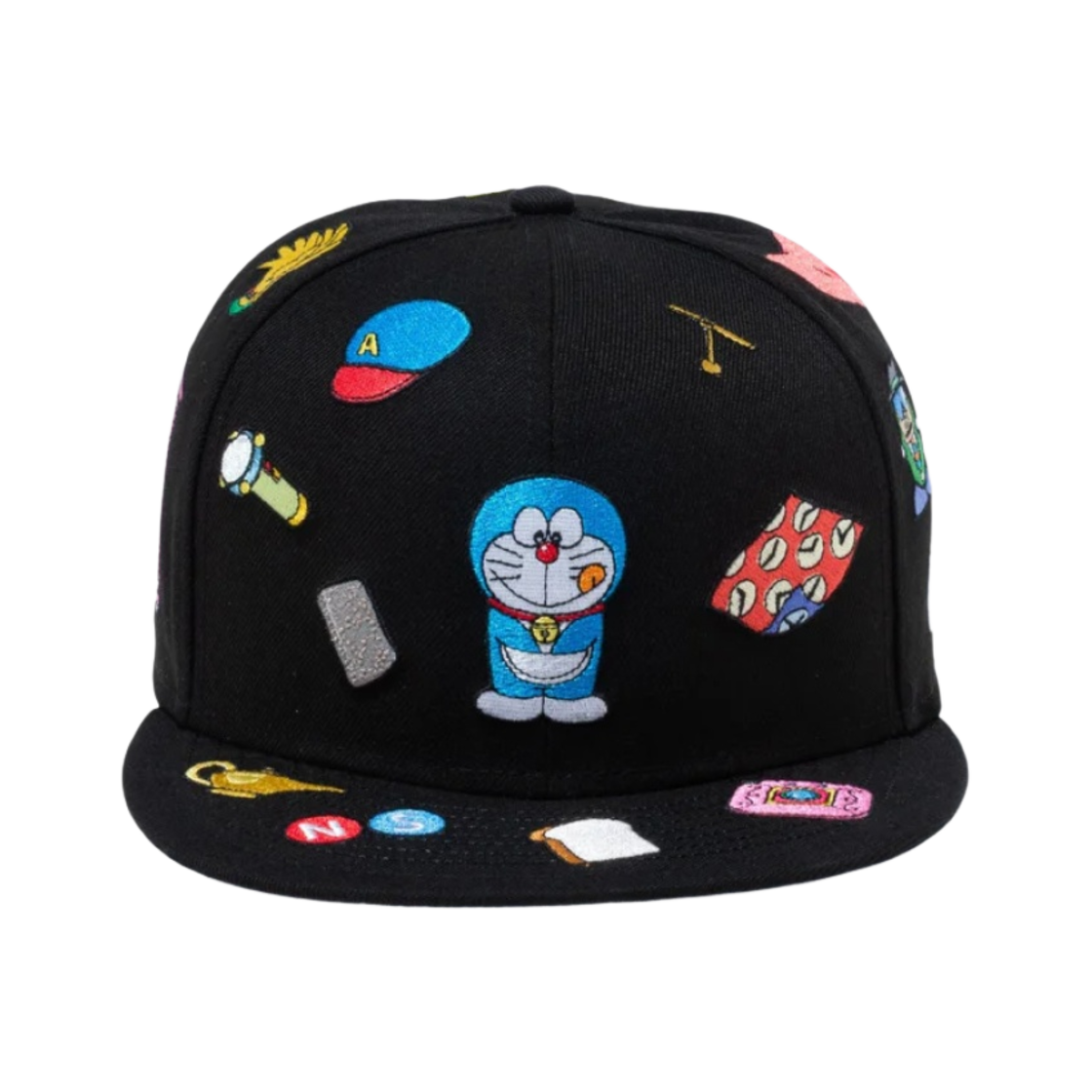 뉴에라 x 도라에몽 9피프티 캡 도라에몽 올 오버 로고 블랙 | New Era | KREAM
