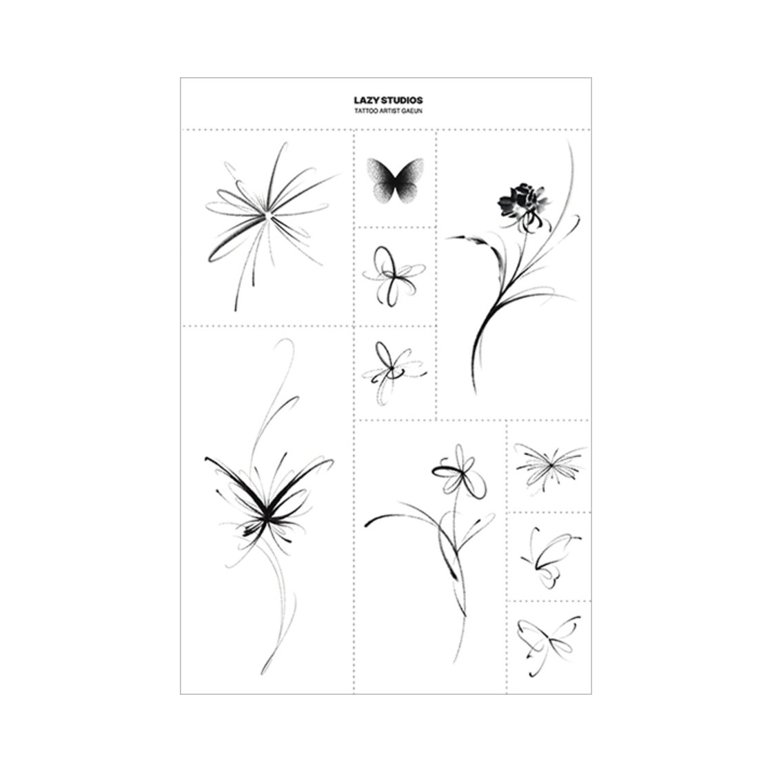 레이지스튜디오 가은 템포러리 타투 스티커 | LAZY STUDIOS | KREAM