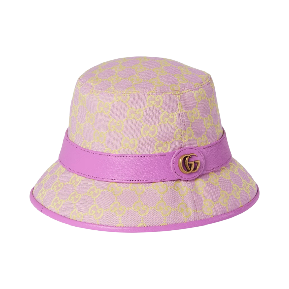 (W) 구찌 GG 캔버스 미니 햇 라일락 옐로우 | Gucci | KREAM