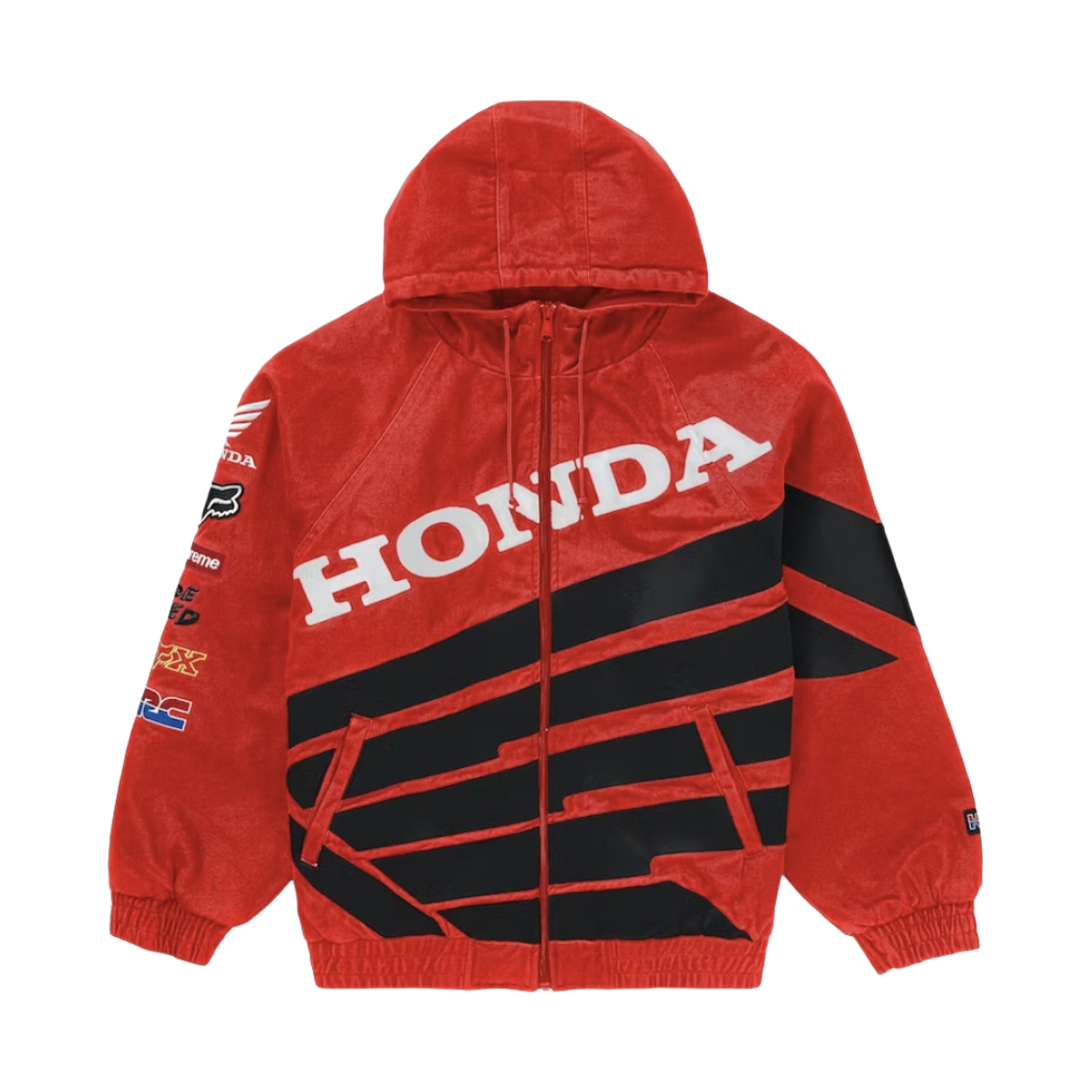 슈프림 x 혼다 x 폭스 레이싱 퍼피 집업 자켓 레드 - 19FW | Supreme | KREAM