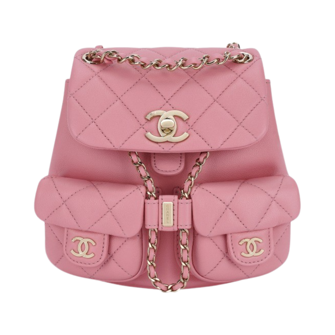 샤넬 스몰 백팩 카프스킨 & 골드 메탈 라이트 핑크 | Chanel | KREAM