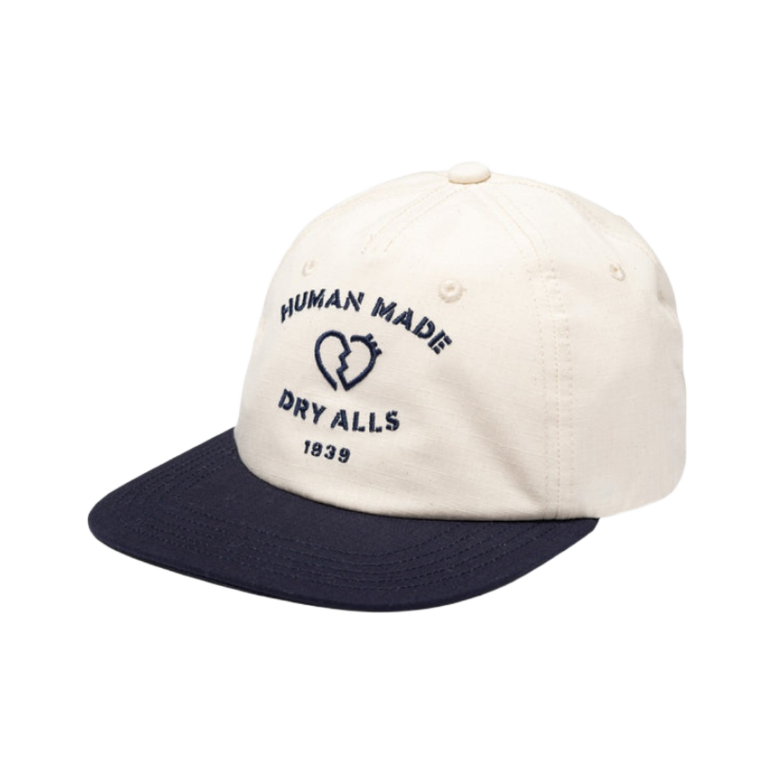 휴먼 메이드 5-패널 립스탑 캡 화이트 | Human Made | KREAM