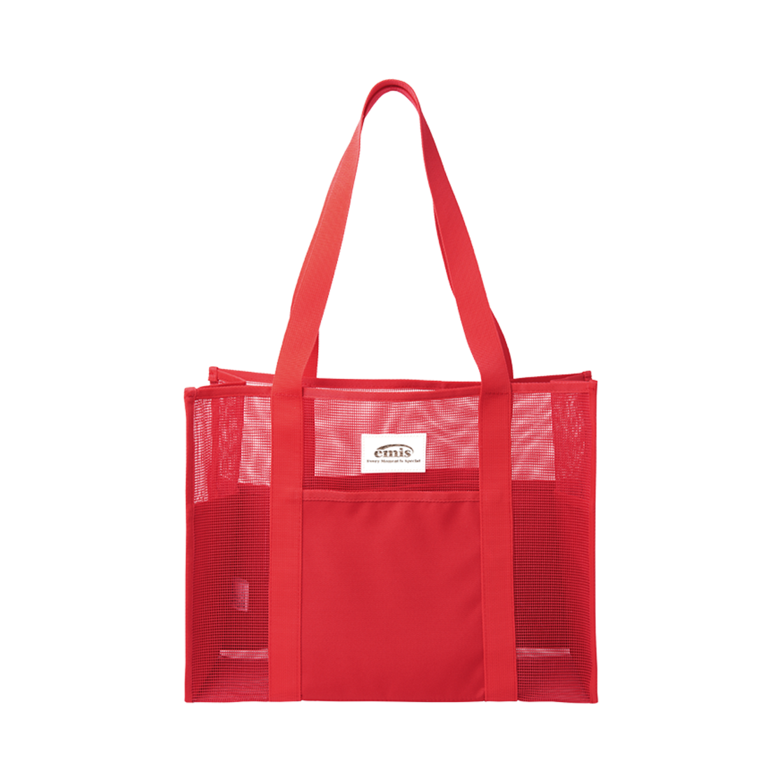 이미스 PVC 메쉬 비치 백 레드 | Emis | KREAM