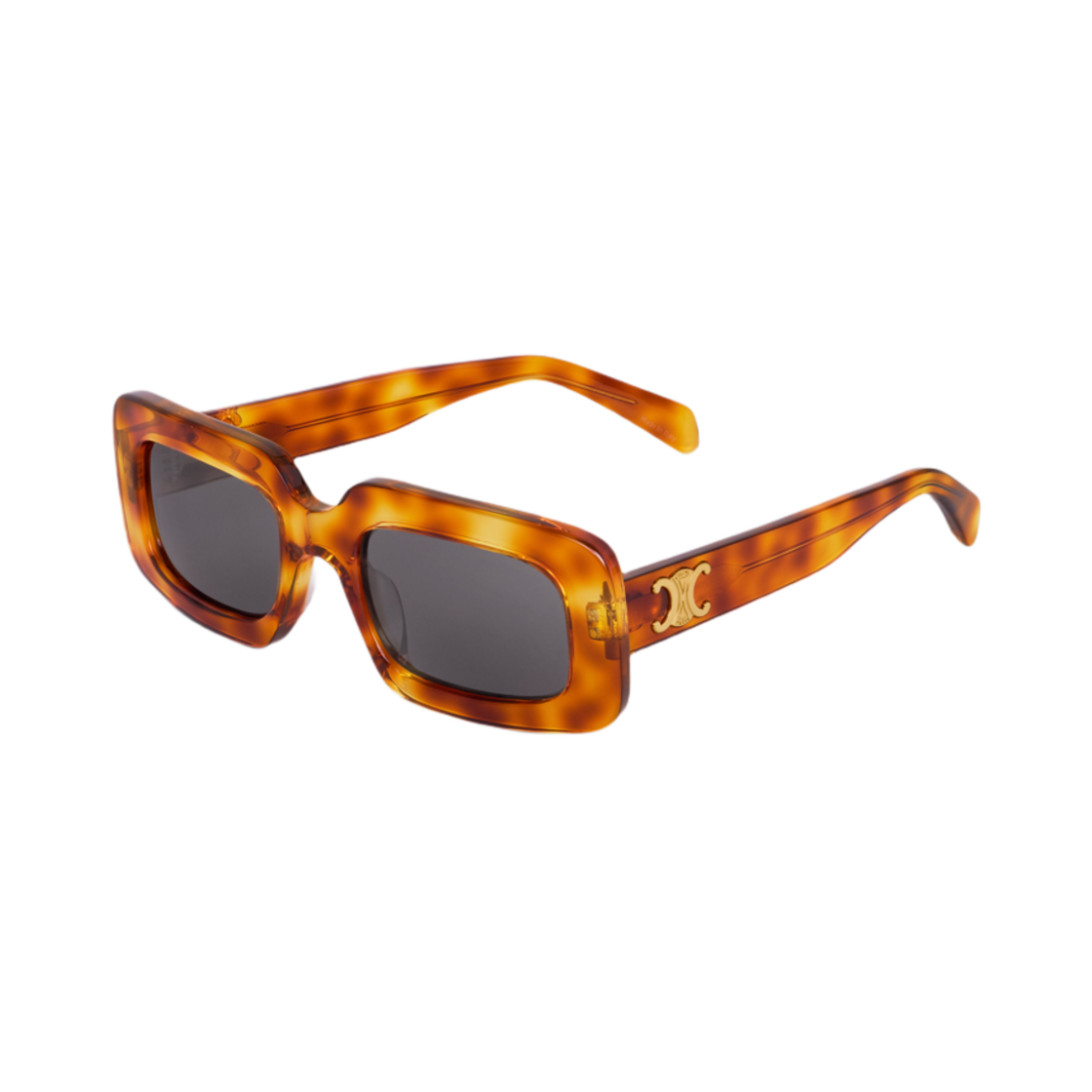 셀린느 트리옹프 스케이트 02 선글라스 아세테이트 블론드 스팟 하바나 | Celine | KREAM