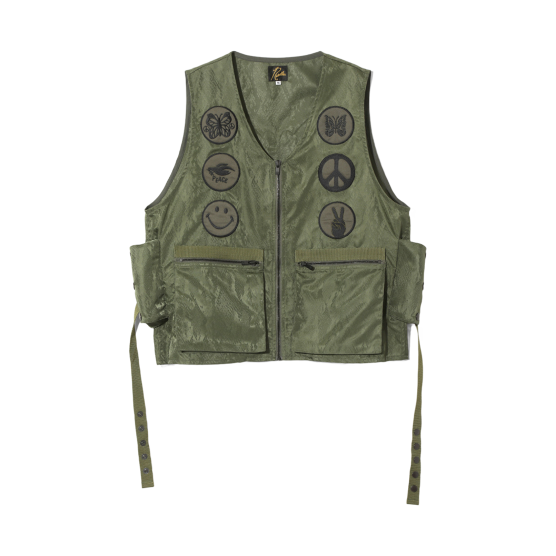 니들스 라디오 베스트 파이썬 자카드 사틴 올리브 | Needles | KREAM