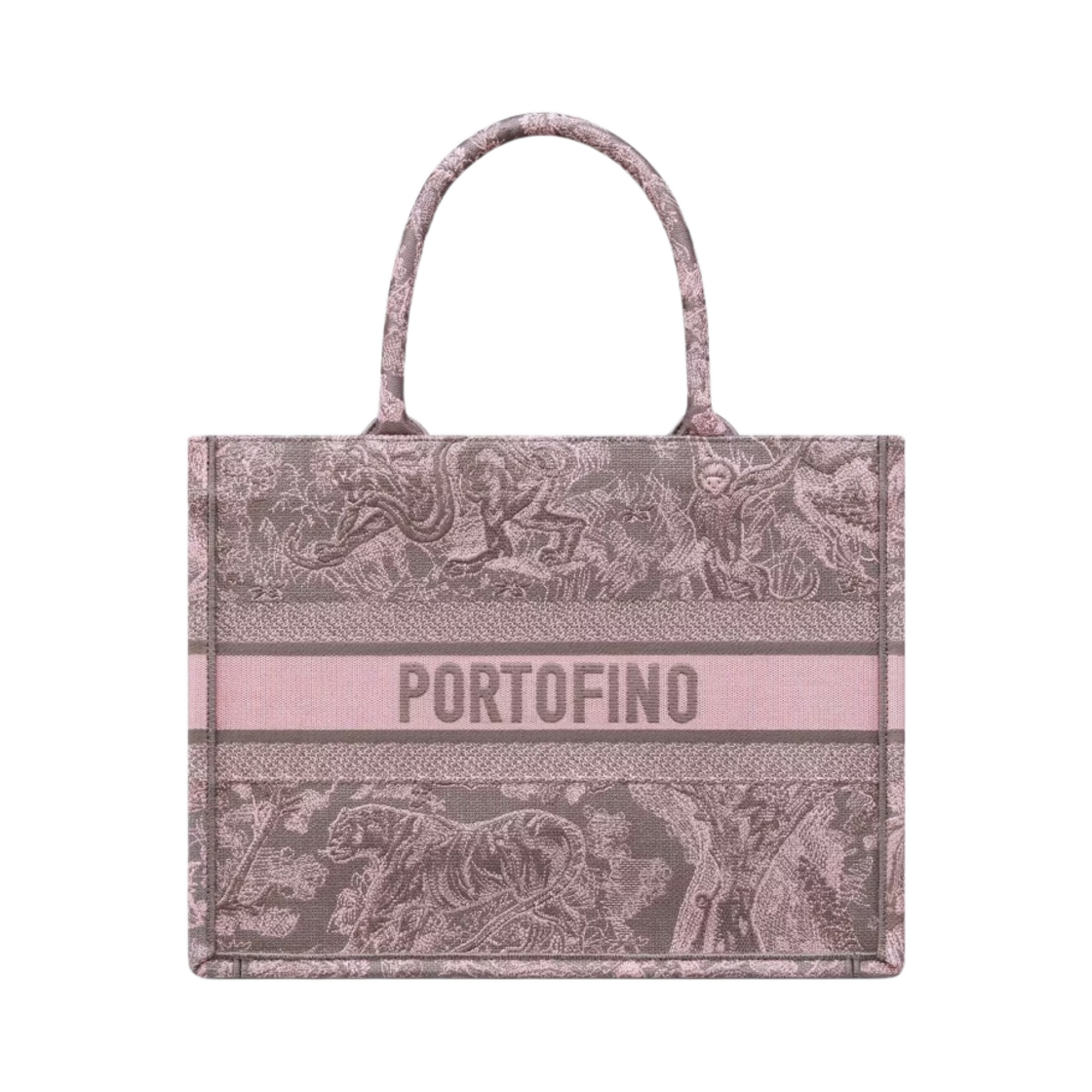 디올 미디움 트왈 드 주이 스코틀랜드 모티브 자수 북 토트 화이트 블랙 | Dior | KREAM