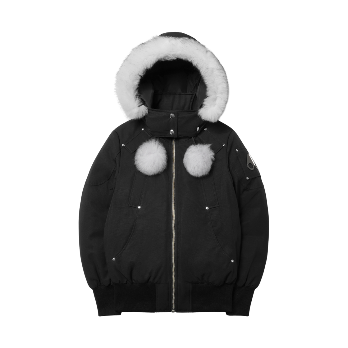 (W) 무스너클 오리지널 데비 봄버 블랙 폭스 퍼 타프나드 | Moose Knuckles | KREAM
