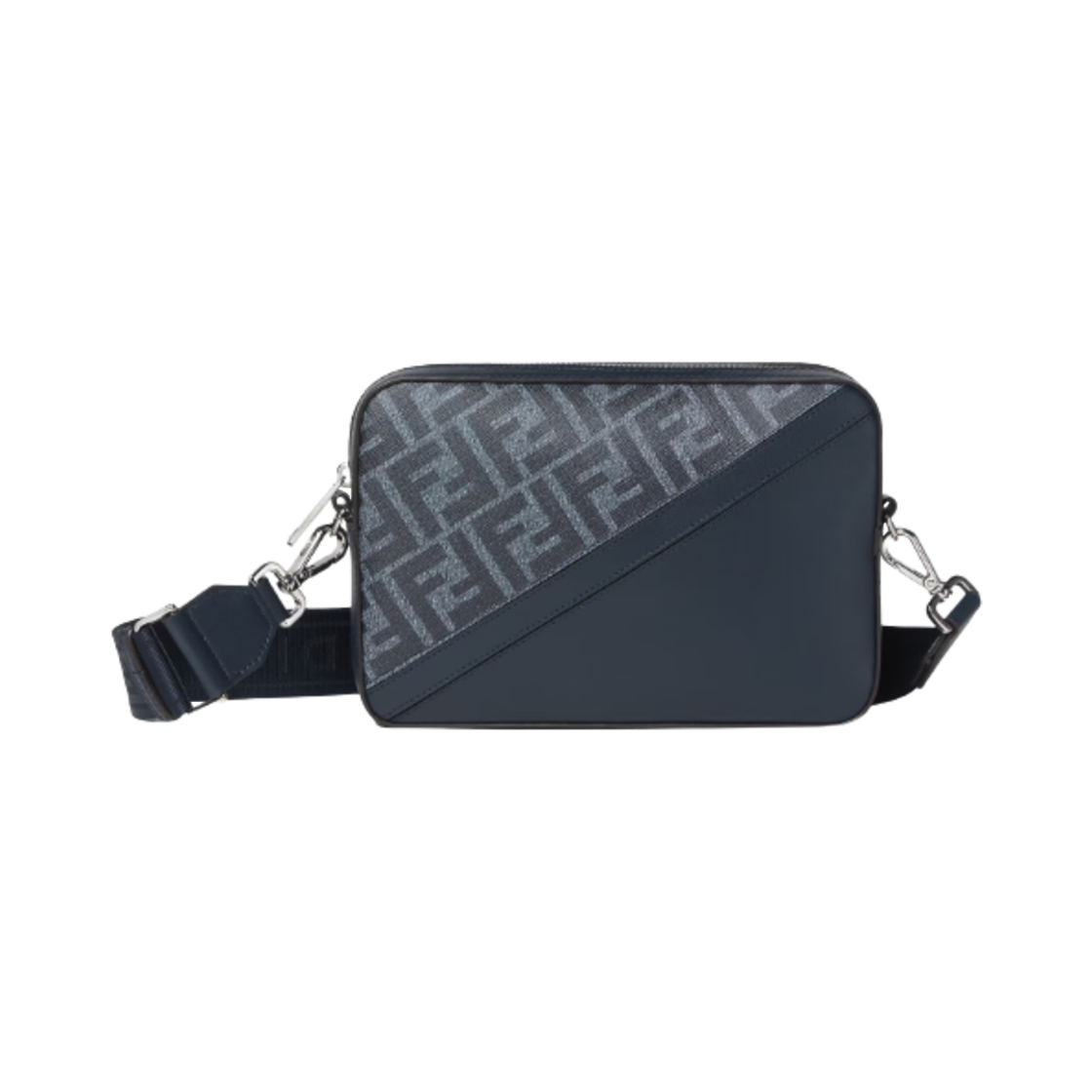 펜디 다이애그널 카메라 케이스 FF 캔버스 백 블루 | Fendi | KREAM