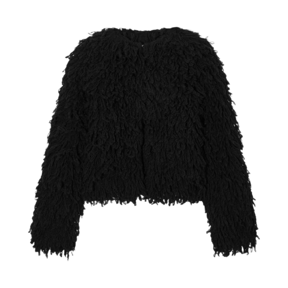 (W) 코스 루프 니트 울 자켓 블랙 | COS | KREAM