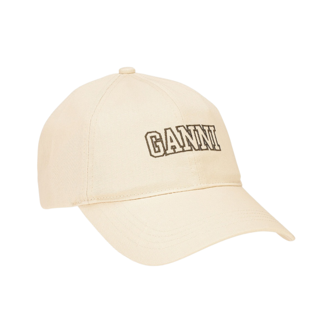 (W) Ganni Logo Cap Egret STYLE | KREAM