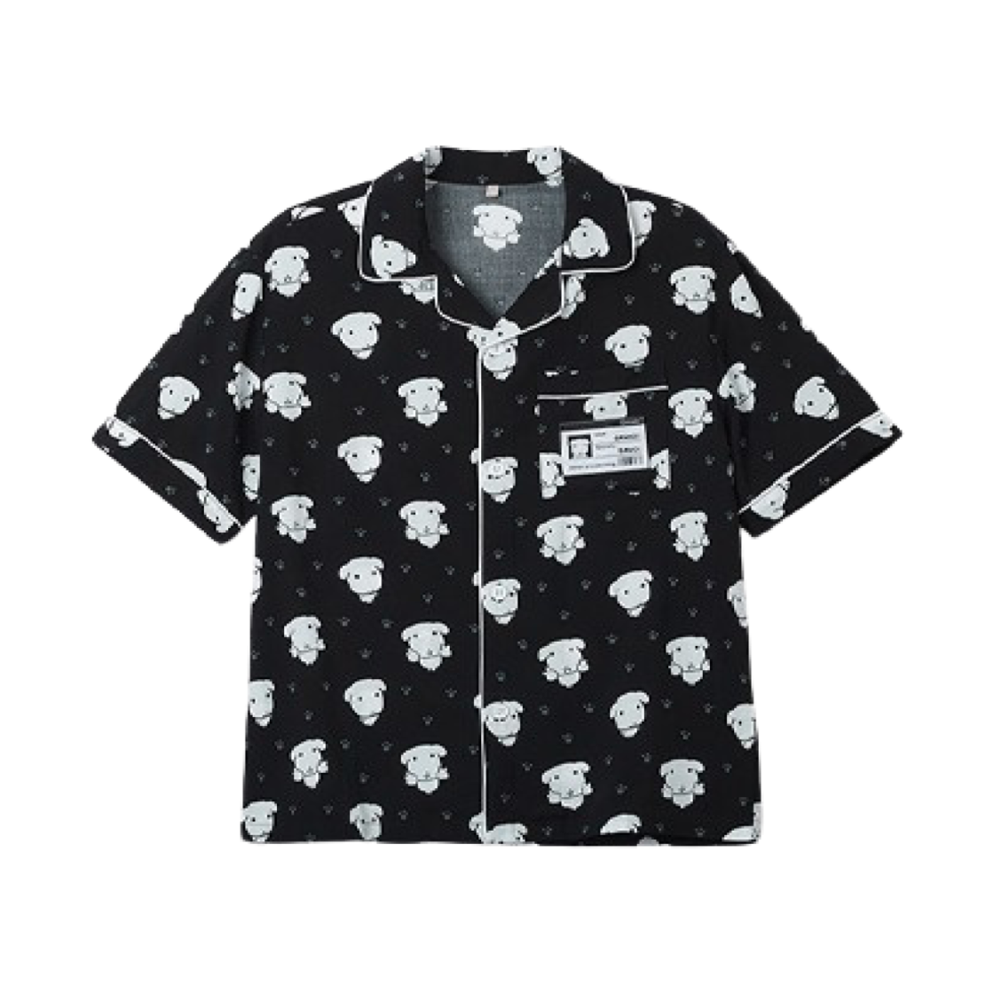 스파오 x 가나디 숏슬리브 파자마 세트 블랙 | Spao | KREAM