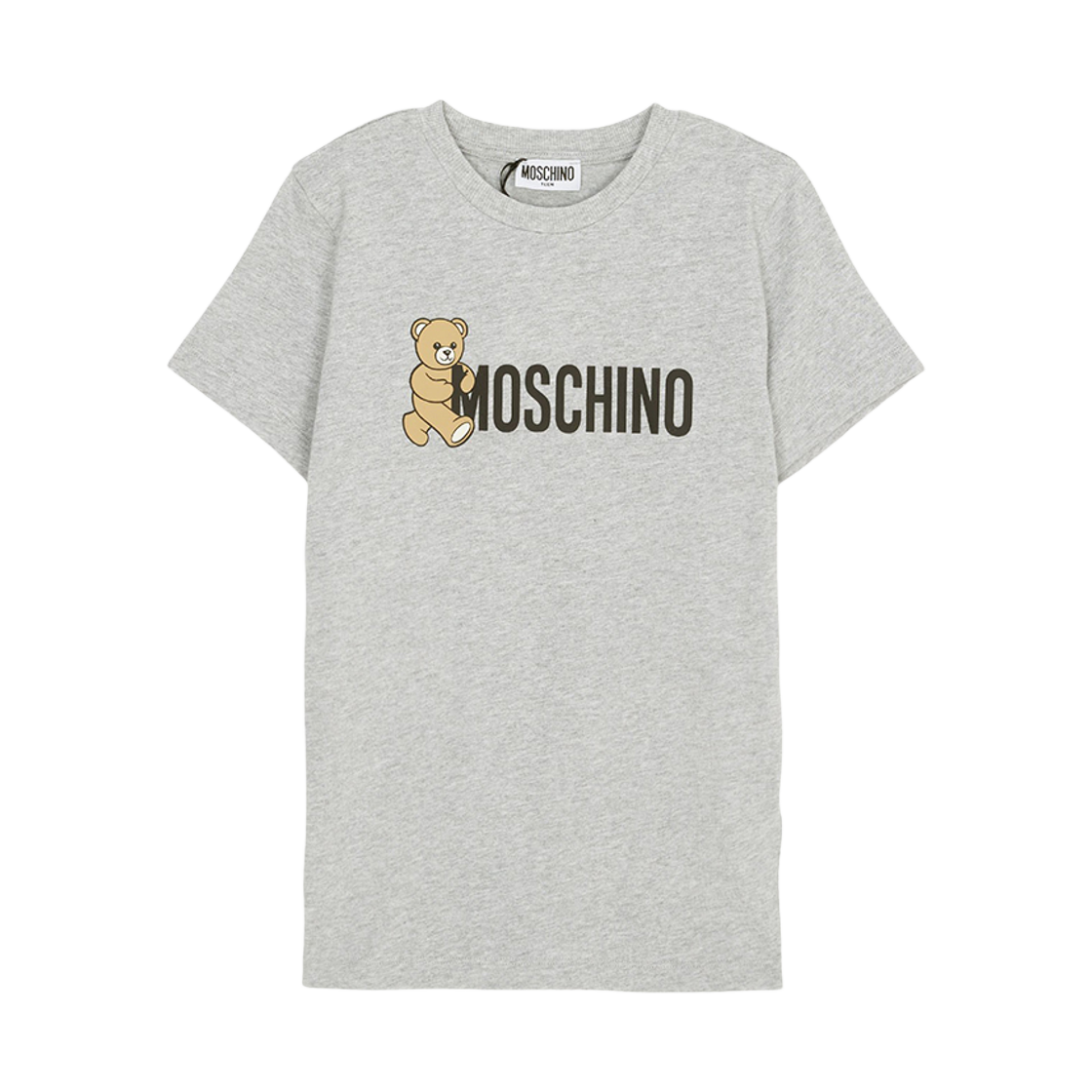 (키즈) 모스키노 숏 슬리브 티셔츠 그레이 | Moschino | KREAM