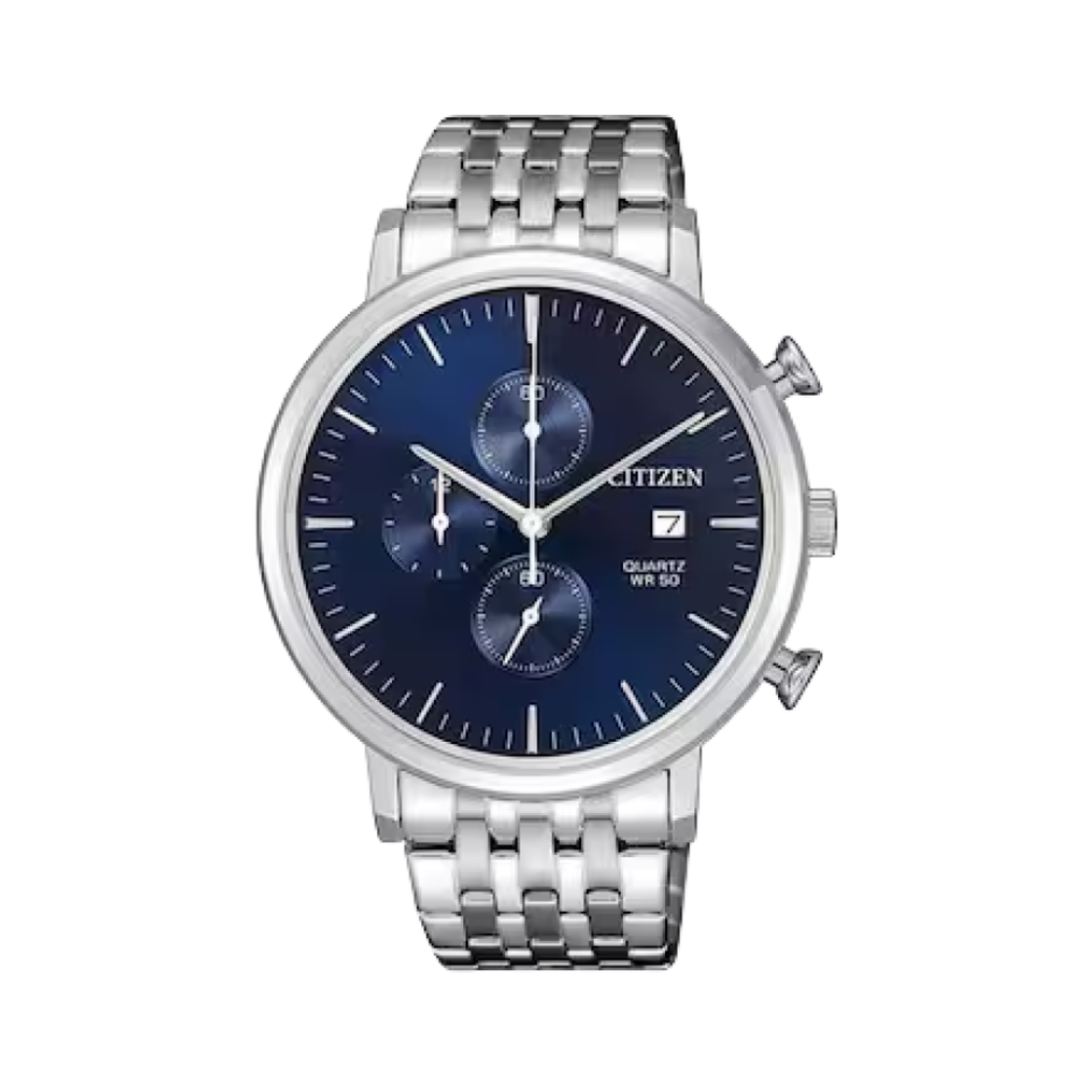 시티즌 드레스 쿼츠 크로노그래프 41mm 스테인리스 스틸 블루 실버 | Citizen | KREAM