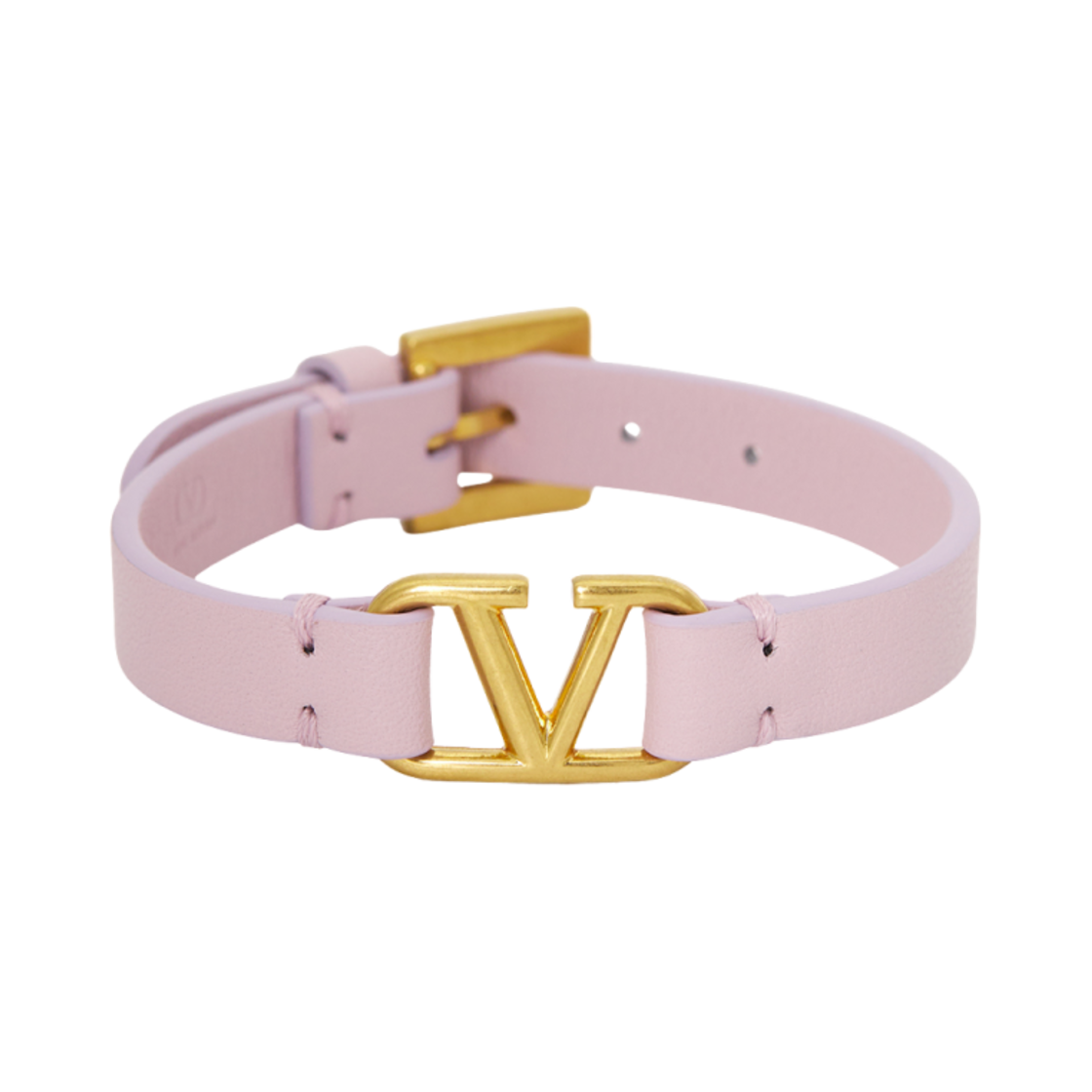 (W) 발렌티노 브이로고 시그니쳐 카프스킨 브레이슬릿 라일락 | Valentino | KREAM