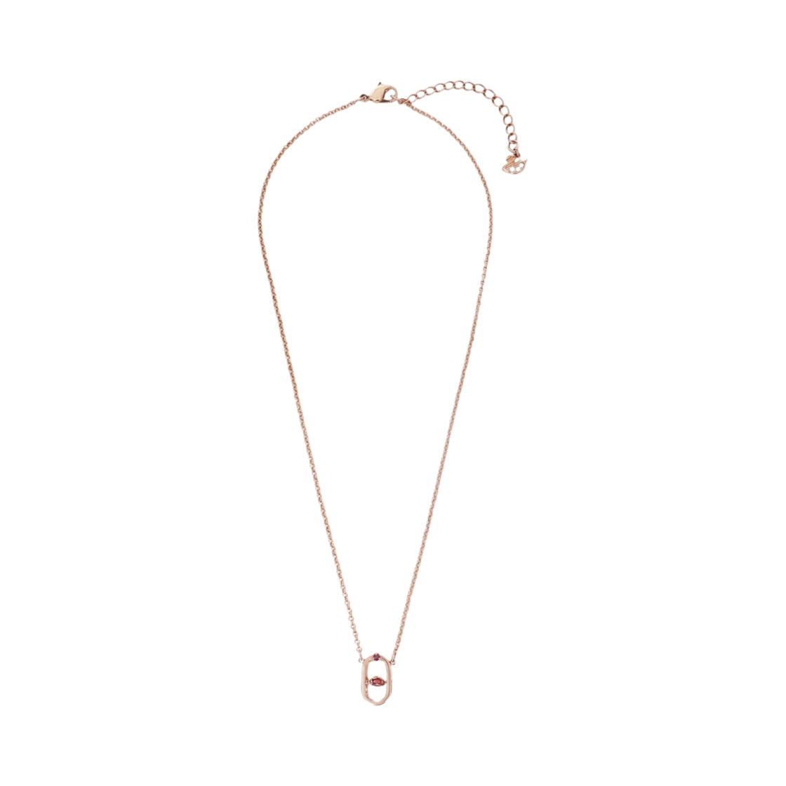 (W) 스와로브스키 스파클링 댄스 펜던트 라운드 컷 오벌 쉐입 레드 로즈골드 플래팅 | Swarovski | KREAM