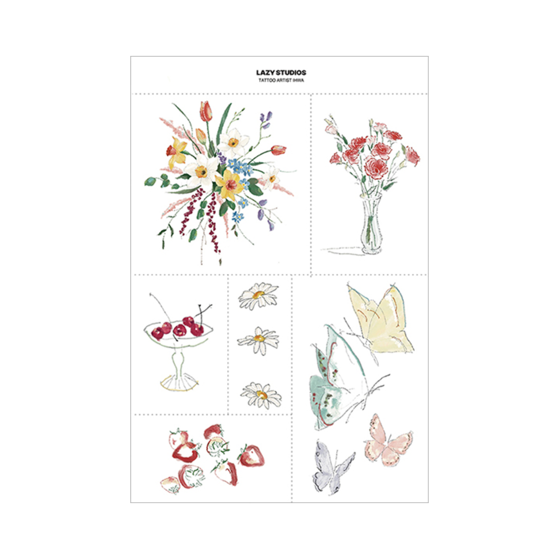 레이지스튜디오 이화 템포러리 타투 스티커 | LAZY STUDIOS | KREAM