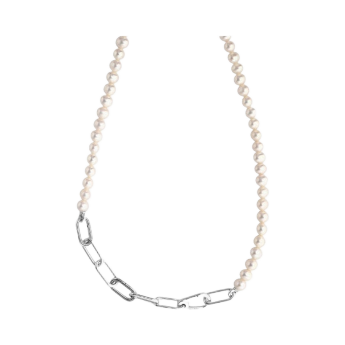(W) 판도라 미 트리티드 프레쉬워터 컬쳐드 펄 네클리스 스털링 실버 화이트 | Pandora | KREAM