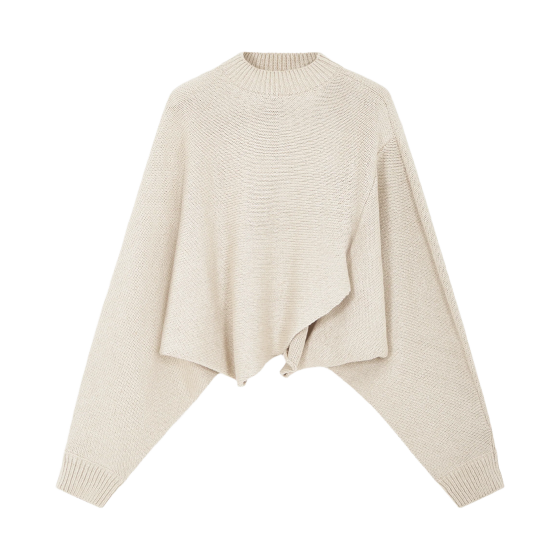 (W) 알라이아 어시메트릭 스웨터 베이지 | Alaia | KREAM