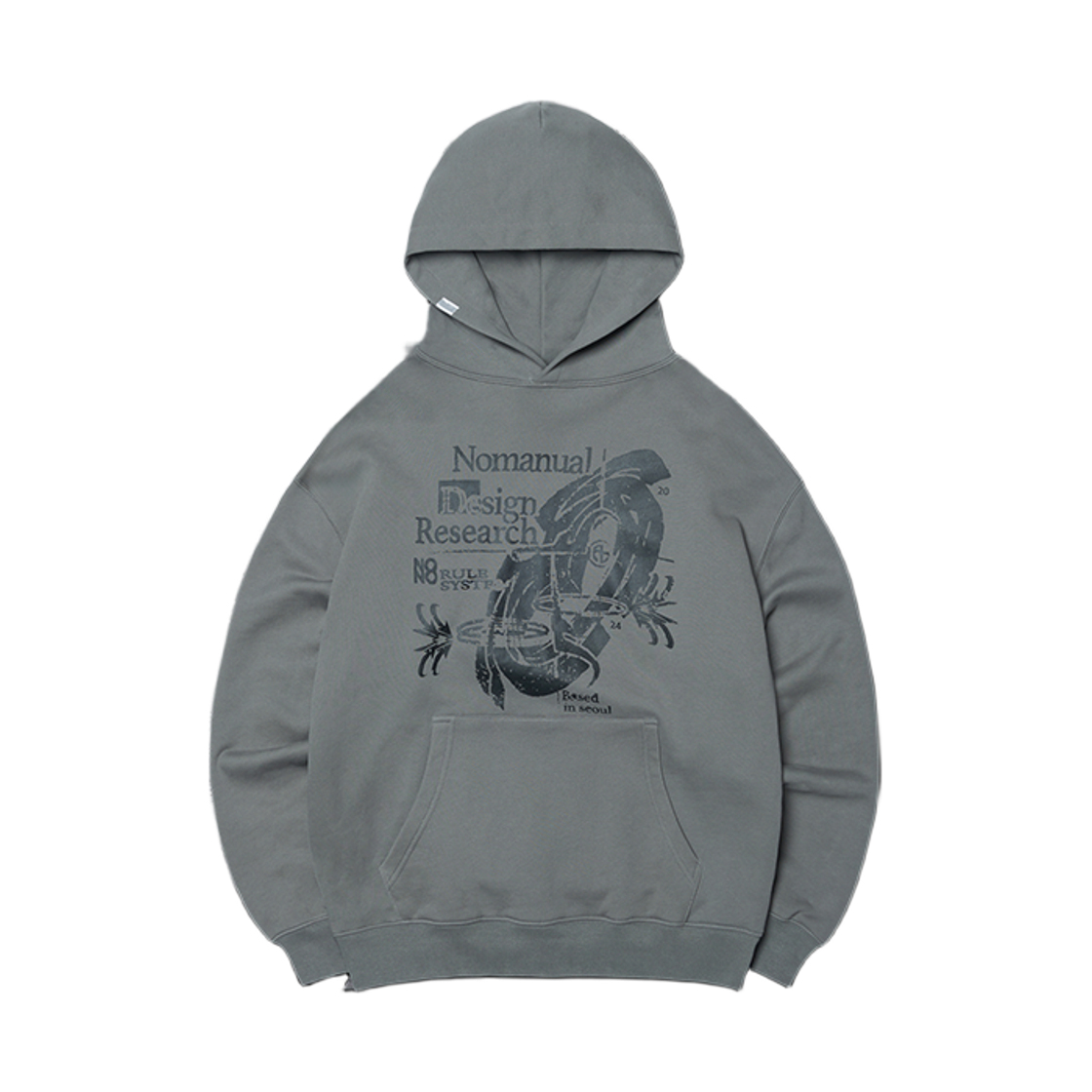 노매뉴얼 A.O 후디 그레이 | NOMANUAL | KREAM