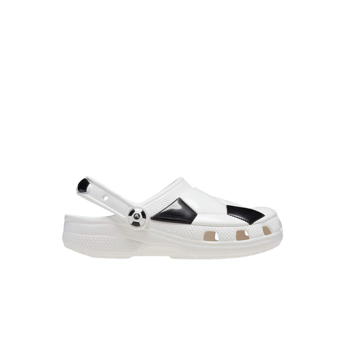 (키즈) 크록스 클래식 사커 볼 클로그 화이트 블랙 | Crocs | KREAM