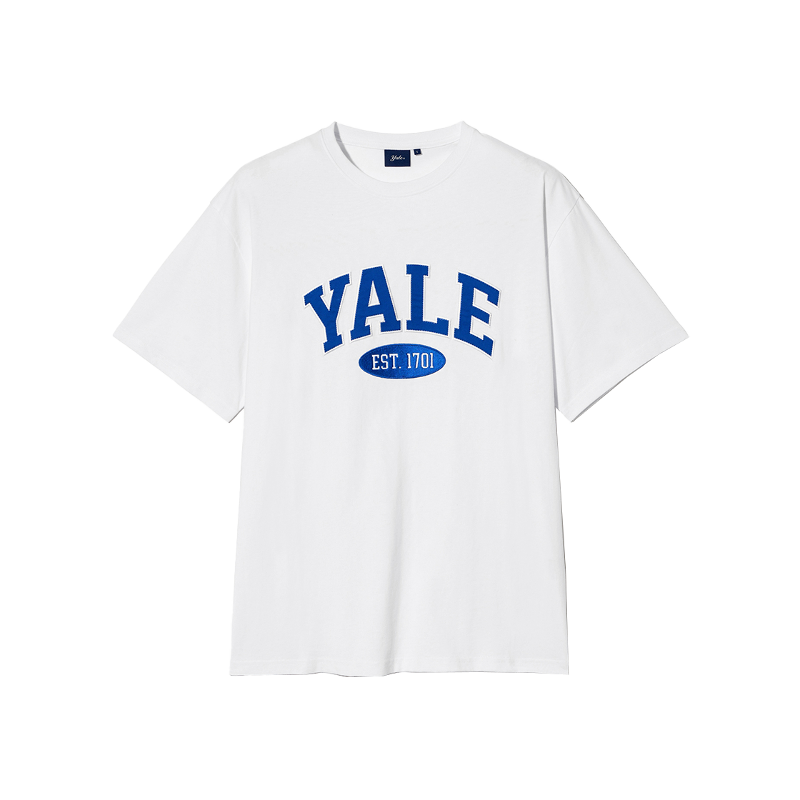 예일 투톤 아치 반팔티셔츠_로얄 블루 | YALE | KREAM