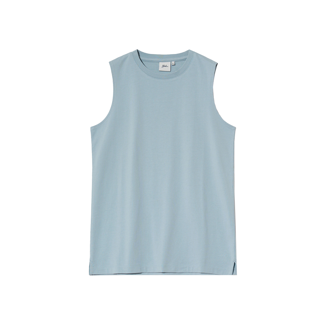 예일 [PREMIUM COTTON] 우먼즈 기자 코튼 슬리브리스_ 블루 그레이 | YALE | KREAM